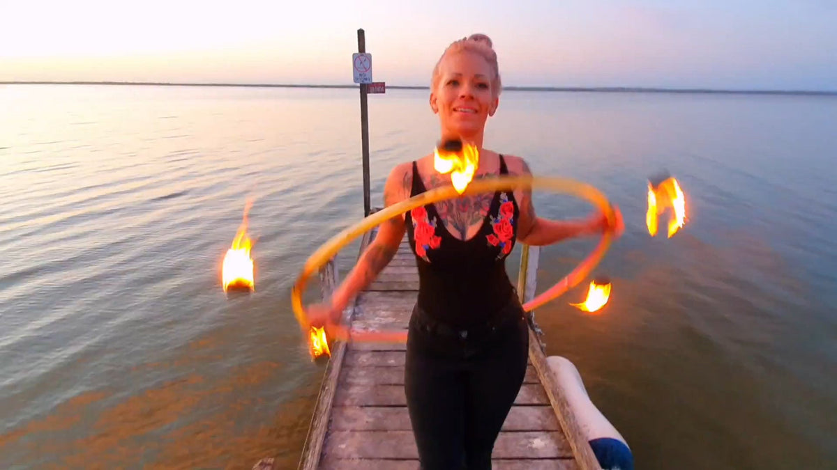 Fire Hula Hoops – Bayside Hooping